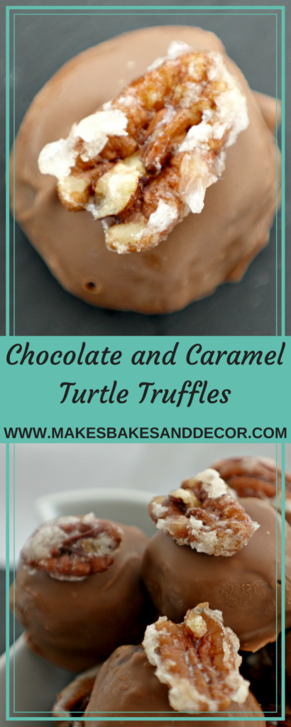 Chocolate and Caramel Turtle Truffles - Makes, Bakes and Decor